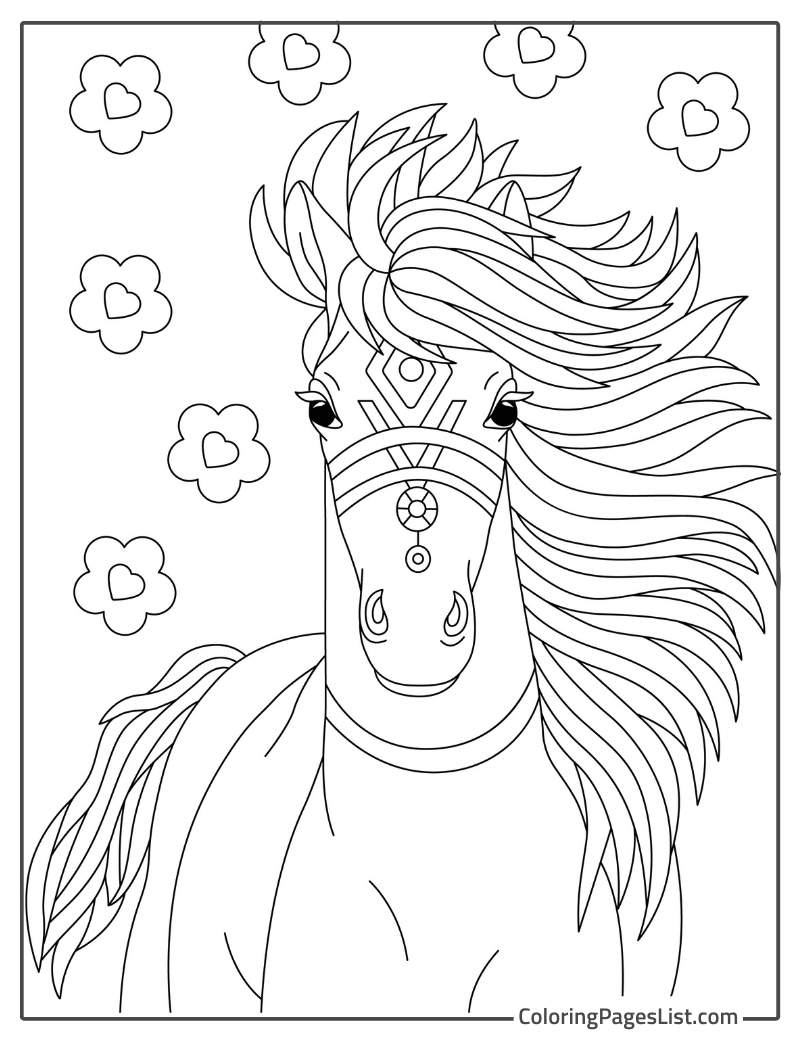 68 Horse Coloring Pages (Free Printable PDFs) | Coloring Pages List