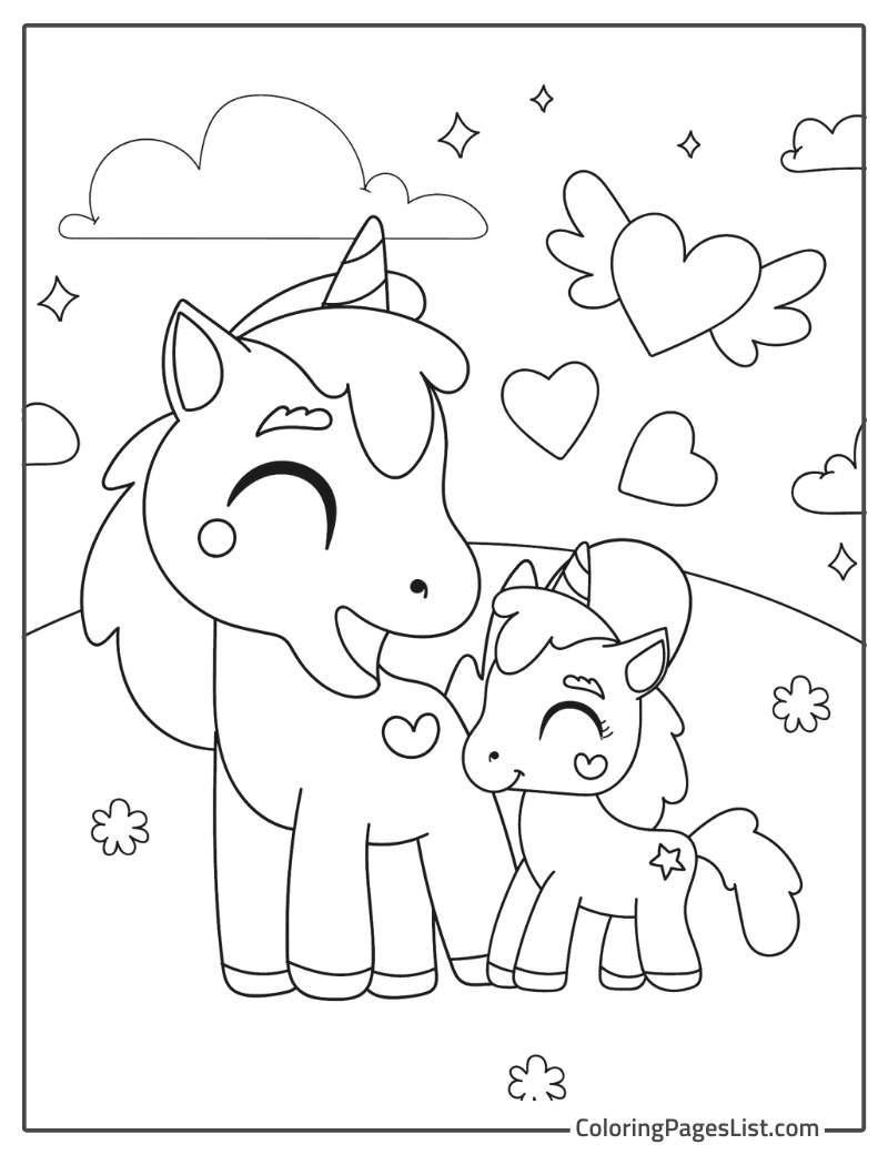 110 Unicorn Coloring Pages (Free Printable PDFs) | Coloring Pages List