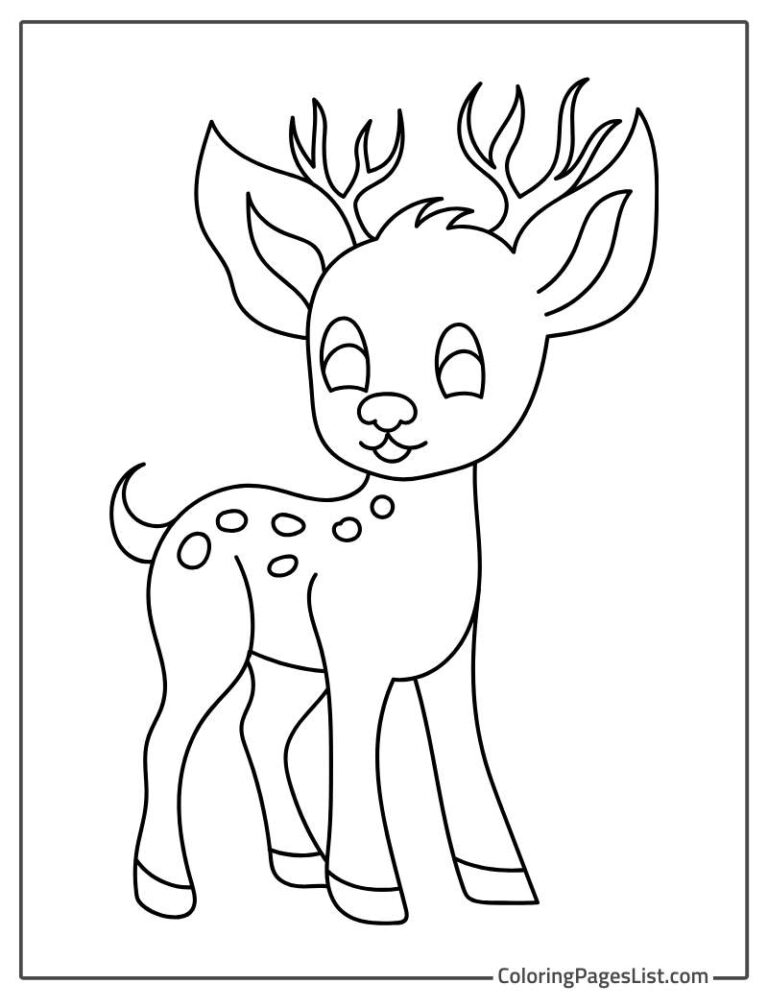 32 Deer Coloring Pages (Free Printable PDFs) | Coloring Pages List