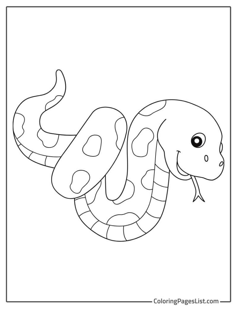 30 Snake Coloring Pages (Free Printable PDFs) | Coloring Pages List