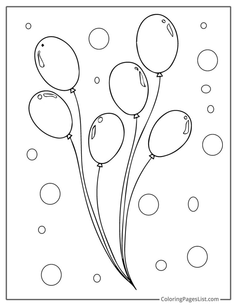 20 Balloon Coloring Pages (Free Printable PDFs) | Coloring Pages List