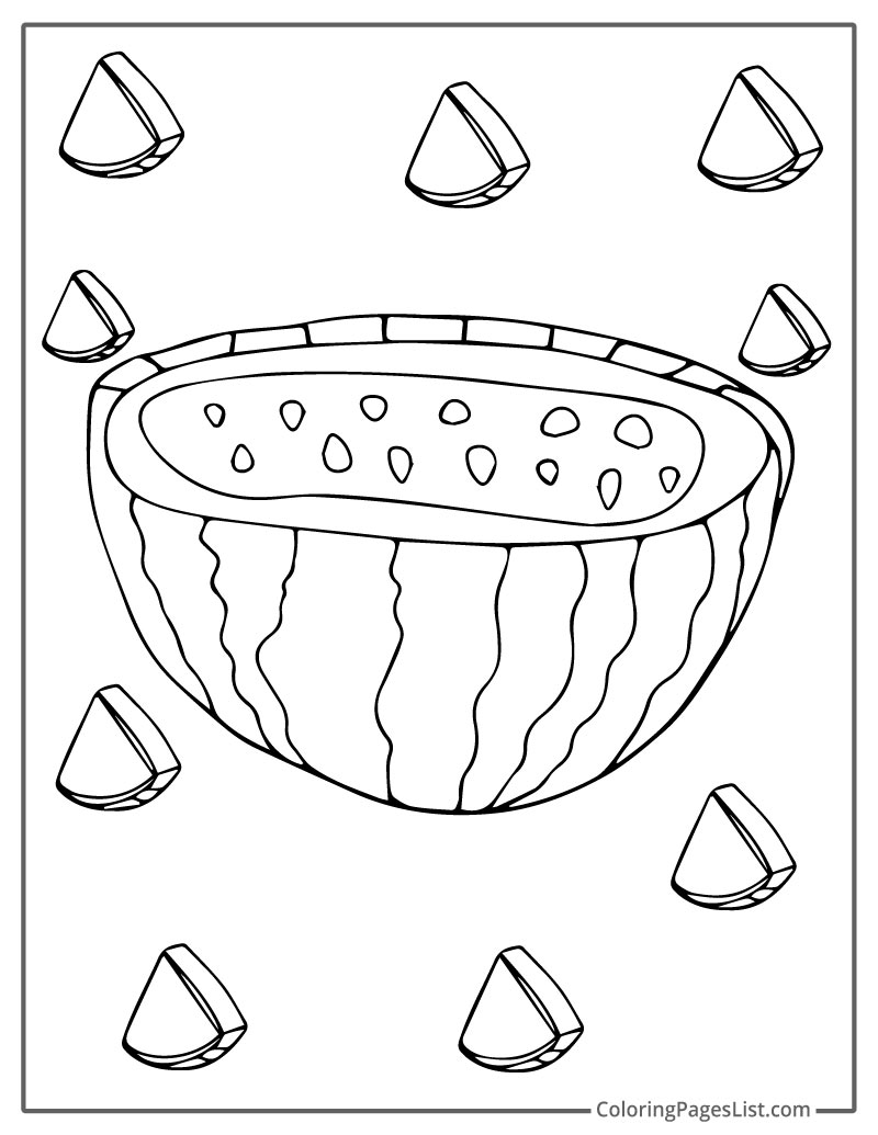 20 Watermelon Coloring Pages (Free Printable PDFs) | Coloring Pages List